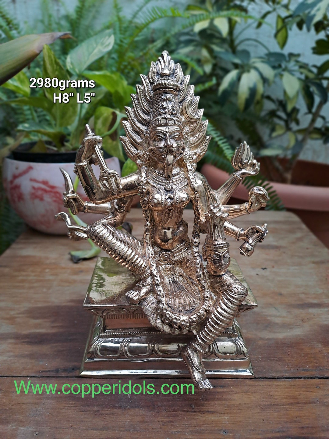 Prasiddh Copper Idols Present Panchaloha Idol of Pratyingra Devi - Etsy