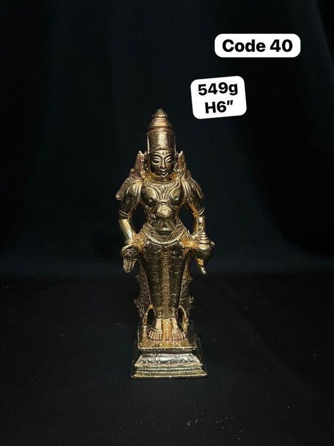 Panchaloha Idol of Vittala Swamy / Panduranga Swamy - Etsy