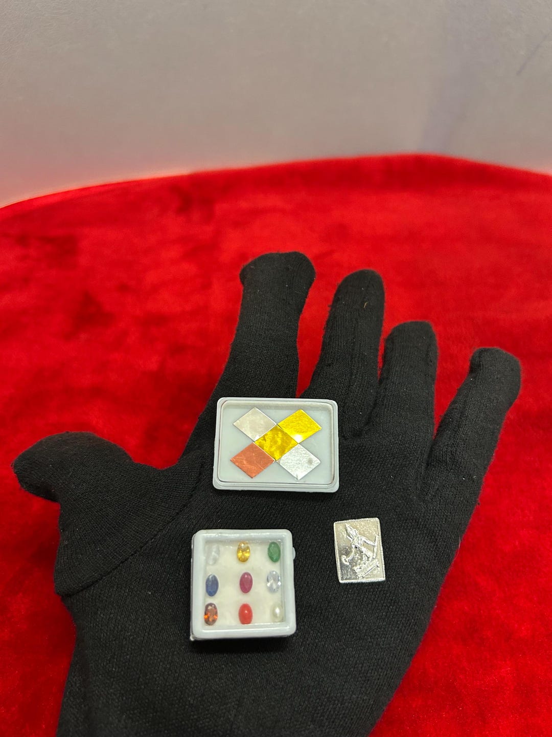 Silver Made Vastu Yantra Set Navaratna Vastu Purusha and Mandala to ...