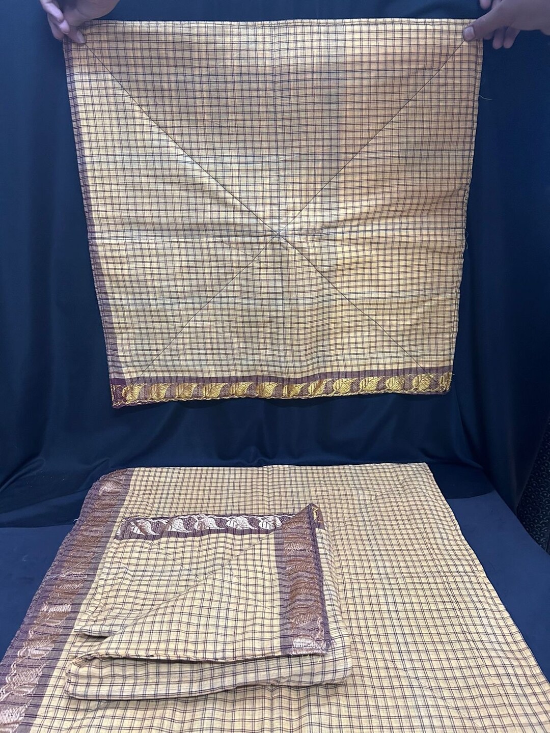 Cotton Made Pooja Mat Pooja Asana ( Set of 2) - Etsy