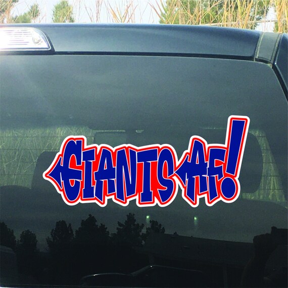 Giants AF Graffiti Style Bumper Laptop Home Decor Sticker - Etsy