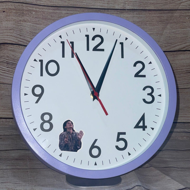 Purple Wall Clock - Etsy