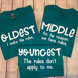 Sibling Shirts - Sibling Gifts - Gifts for Siblings - Family Shirts ...