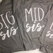 Three Sisters - 3 Sisters - Big Middle Little Sister - Sibling Shirts ...