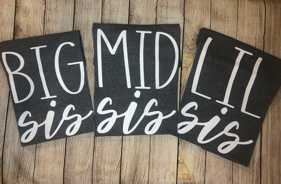 Three Sisters 3 Sisters Big Middle Little Sister Sibling | Etsy