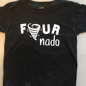 4th Birthday Shirt - Fournado - Tornado Birthday Boy Shirt - Four Years ...