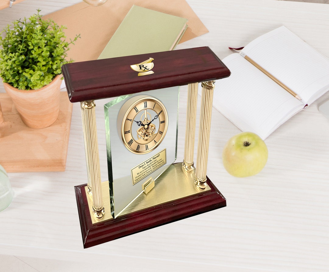 Personalize Rotating Mechanical Gear Clock Desk Clock Law Professional ...