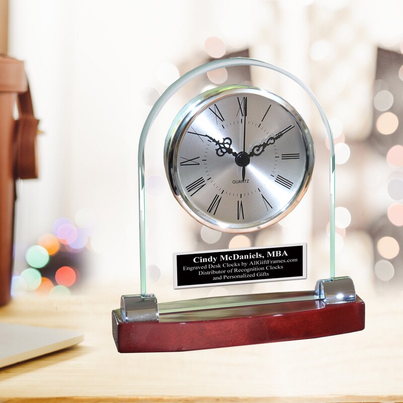 Desk Clock Black - Etsy