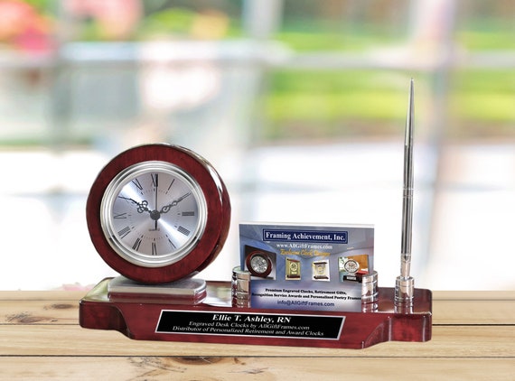 Custom Engraved Name Plate Business Card Holder Unique - Etsy