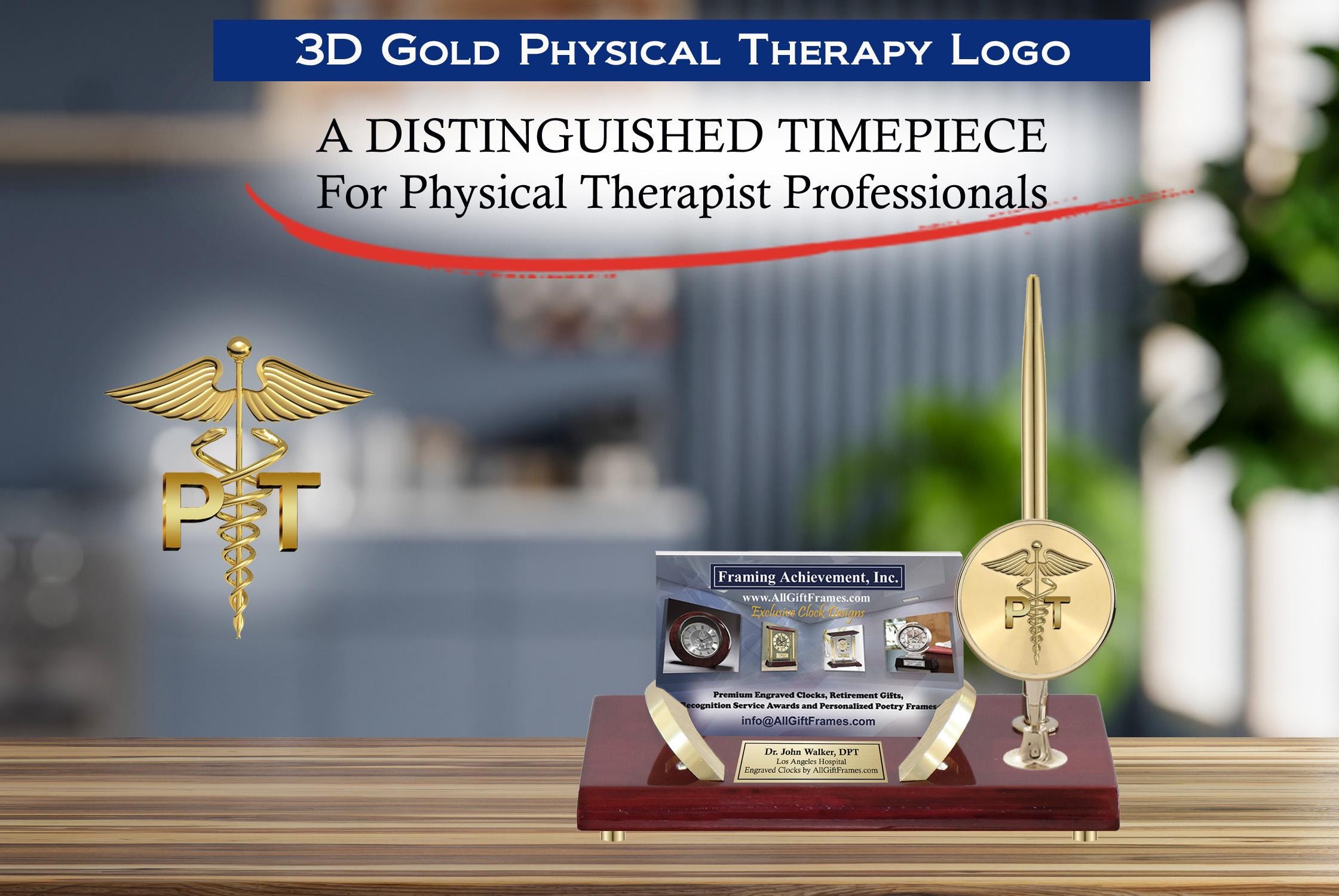 Physical Therapy Engrave Desk Pen Congratulation Service Award Gift ...