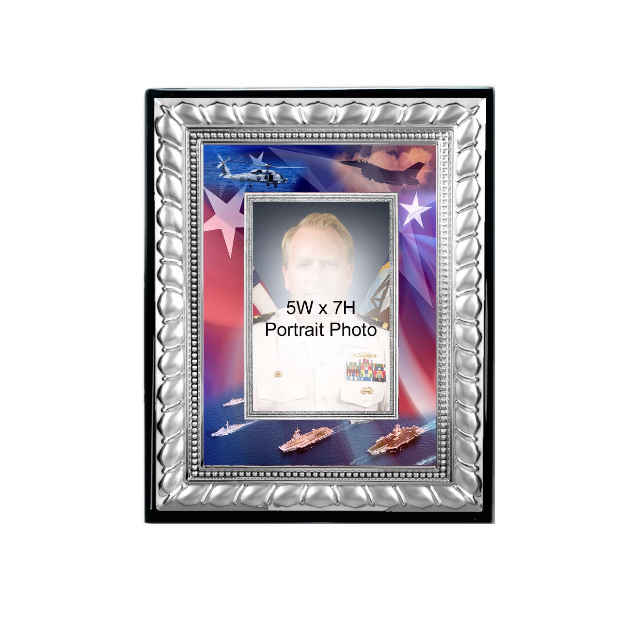 Navy Photo Frame Gift 5x7 Picture Framing Sailor Retirement Service ...