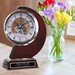 Luxurious Rotating Engineering Gear Display Desk Clock Aluminum Metal ...
