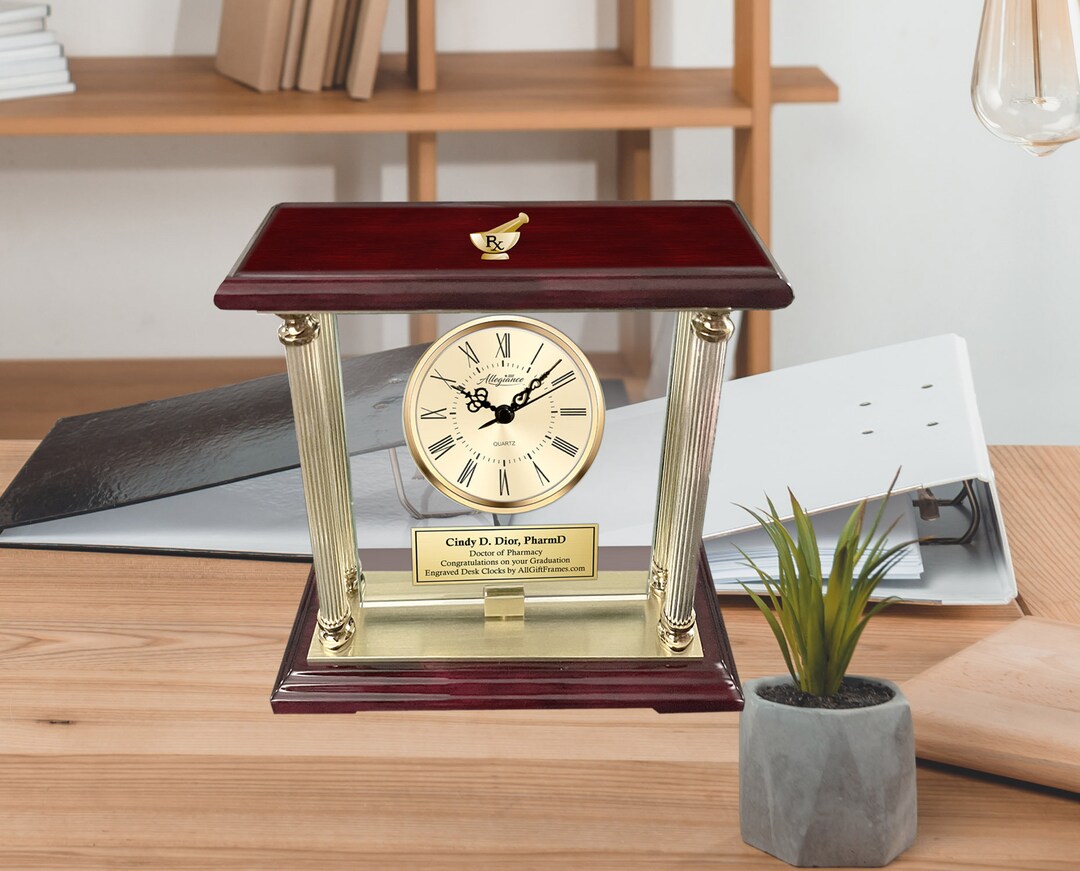 Pharmacy School Graduation Gift Retirement Pharmacist Engraved Gold ...