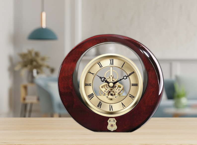 Police Officer End of Watch Gear Clock With Law Enforcement Logo ...