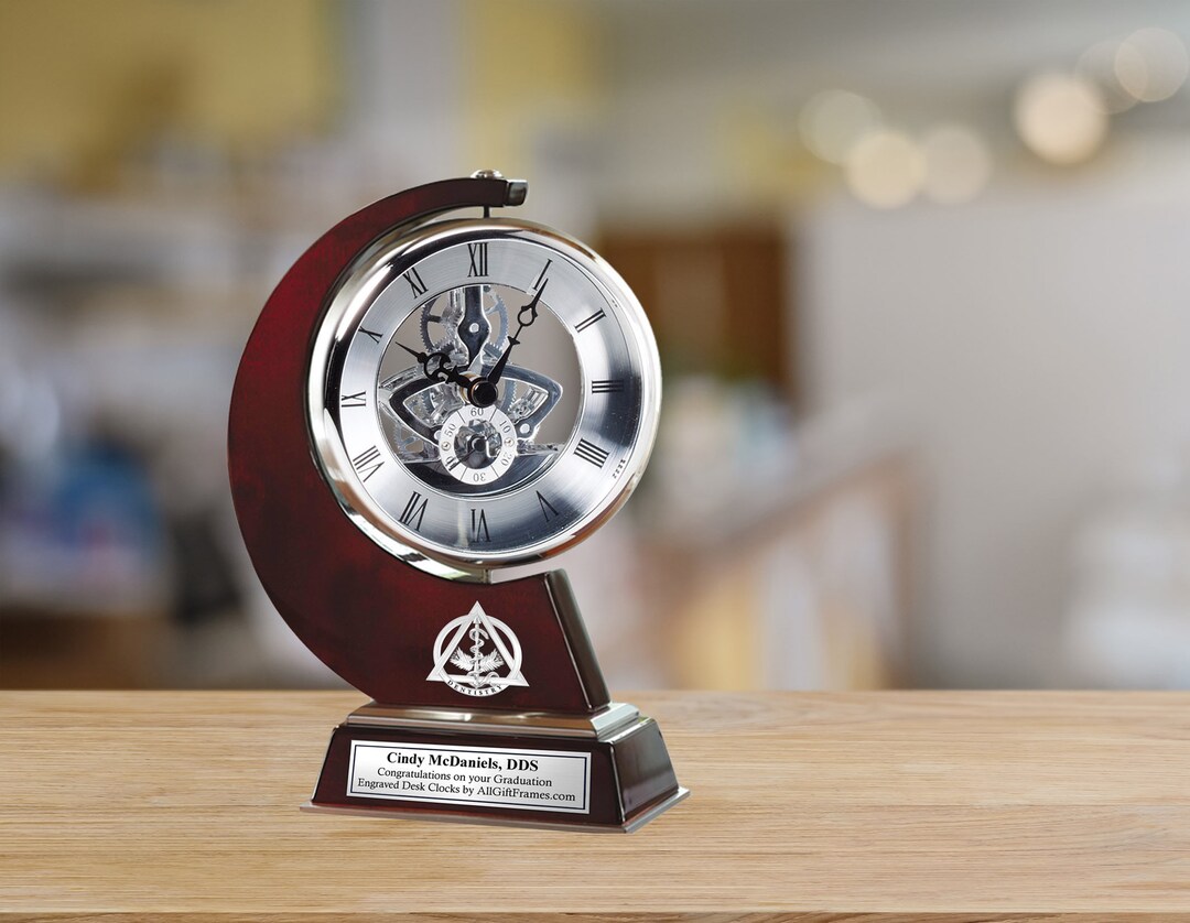 Dentistry Logo Large Gear Clock Rotate Doctor Dental Surgery Thank You ...