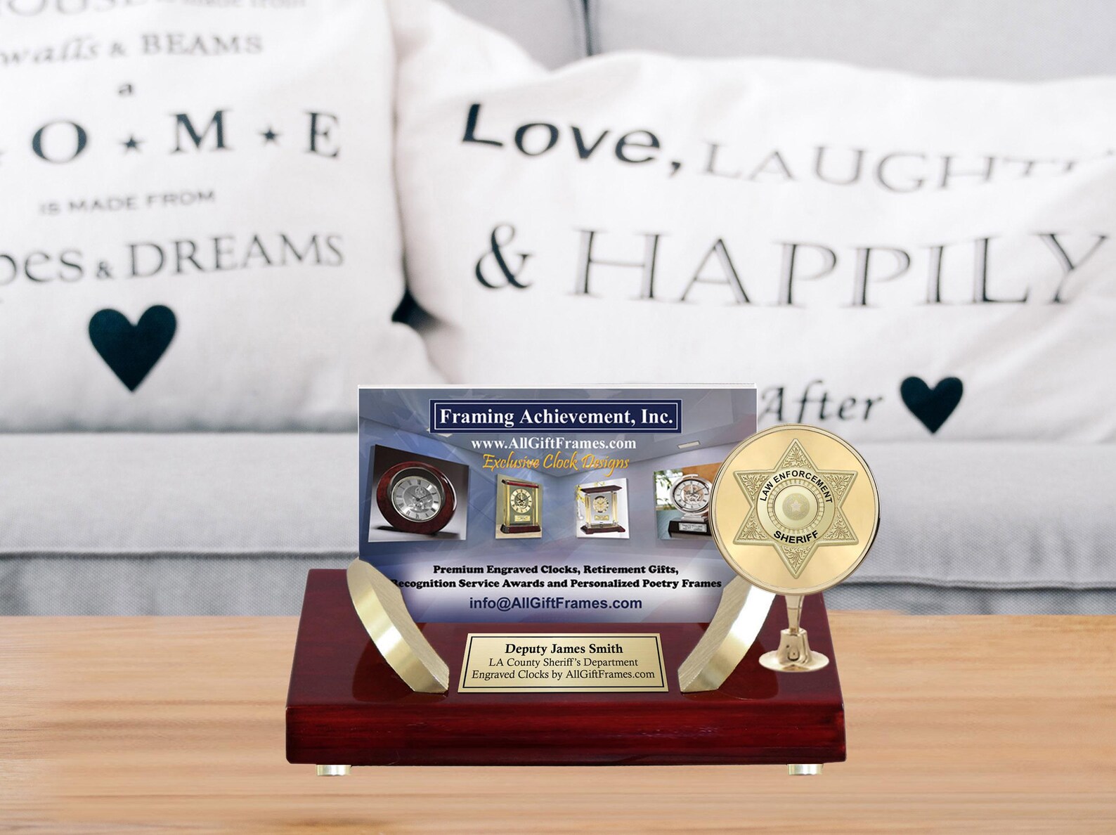 Sheriff Deputy Law Enforcement Academy Graduation Gift Gold Engrave ...