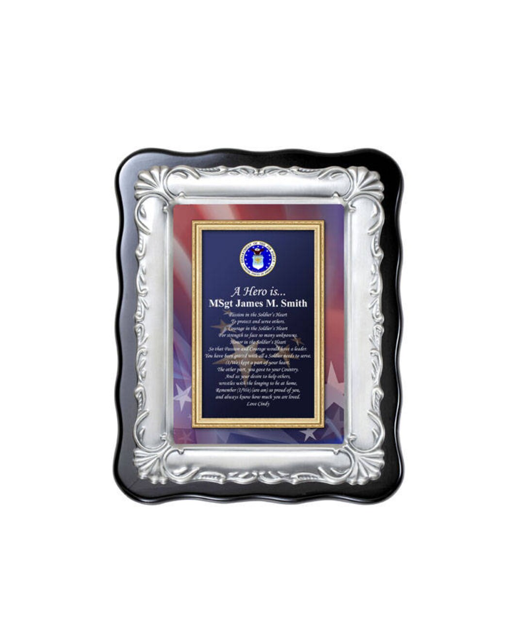 Air Force Gift Military Retirement USAF Honorable Discharge Going Away ...
