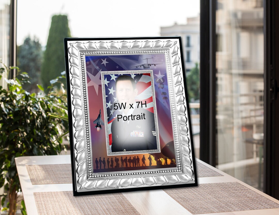 USAF Photo Frame Gift 5x7 Picture Framing Air Force Retirement Service ...