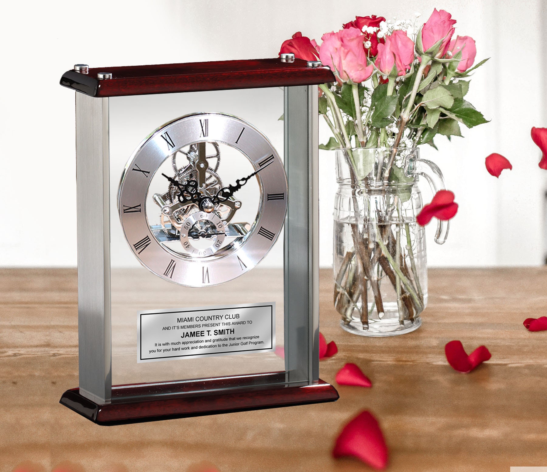 Employee Years of Service Award Retirement Gift Engraved Desk | Etsy