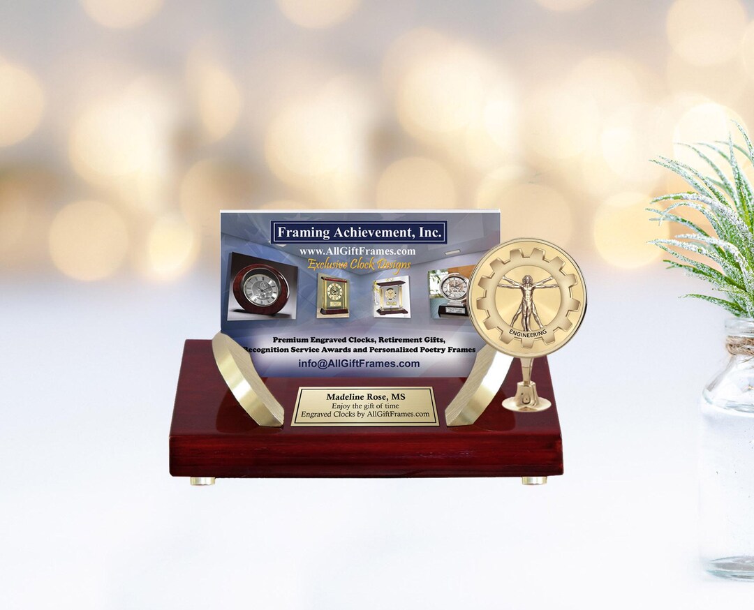 Engineer Retirement Promotion Gift Graduation Gold Engrave Business ...