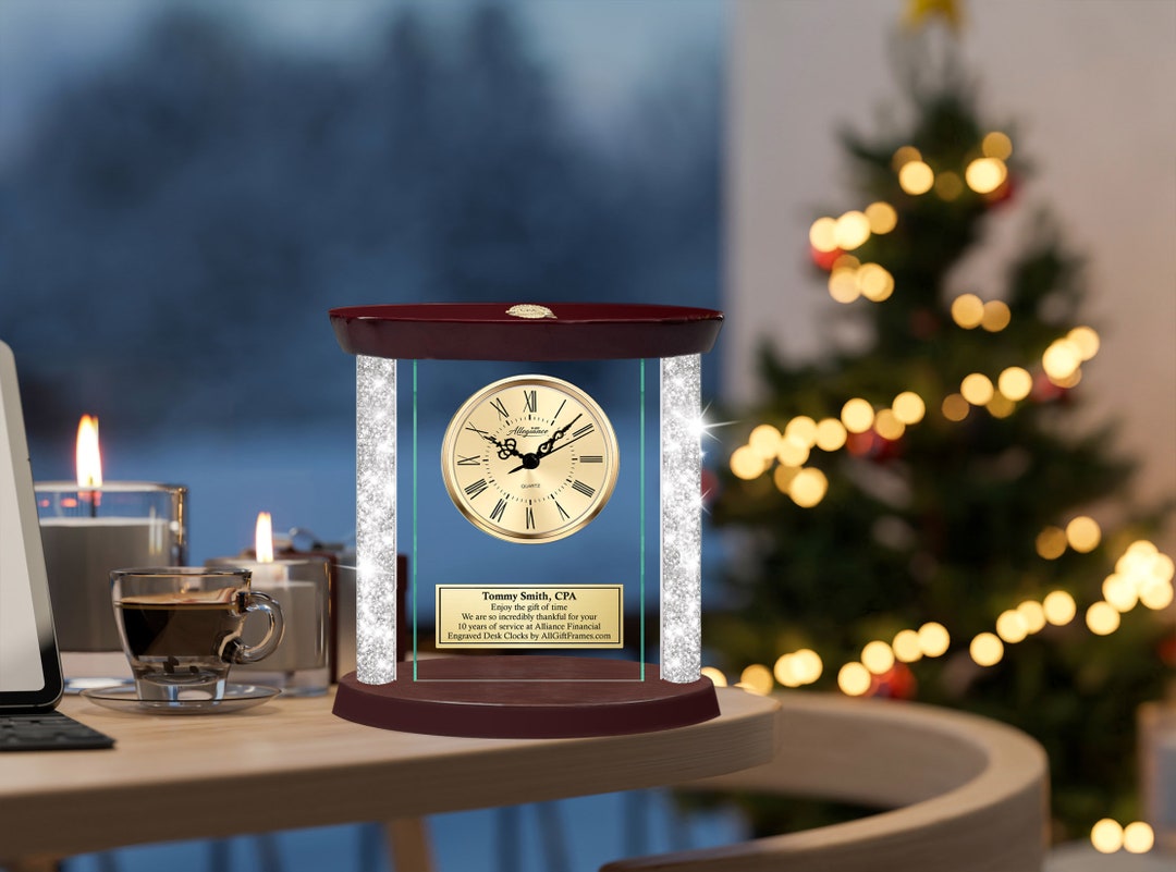 Best CPA Logo Desk Clock Diamond Columns Certified Public Accountant ...