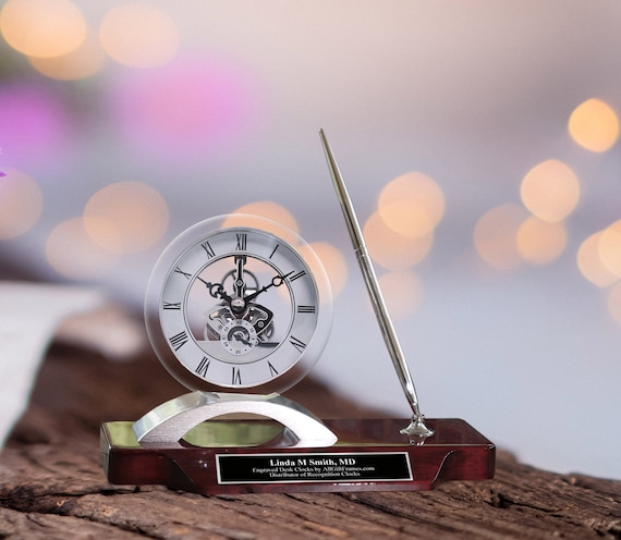 Luxury Desk Name Plate Custom Business Professional Clear | Etsy