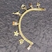 Solid Gold, Vintage Charm Bracelet, Classic 14k Gold Charm Bracelet, 13 ...