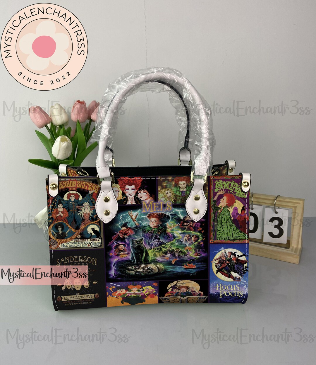 Hocus Pocus Leather Handbag, Hocus Pocus Halloween Leather Bag ...