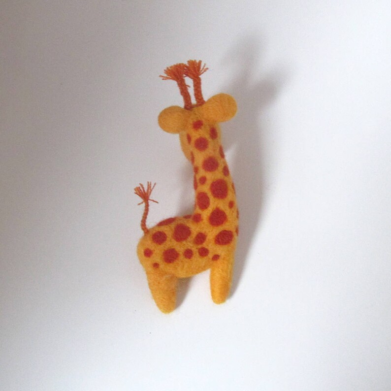 Felted Giraffe Toy. Needle Felted Natural Wool Toy. Handmade - Etsy