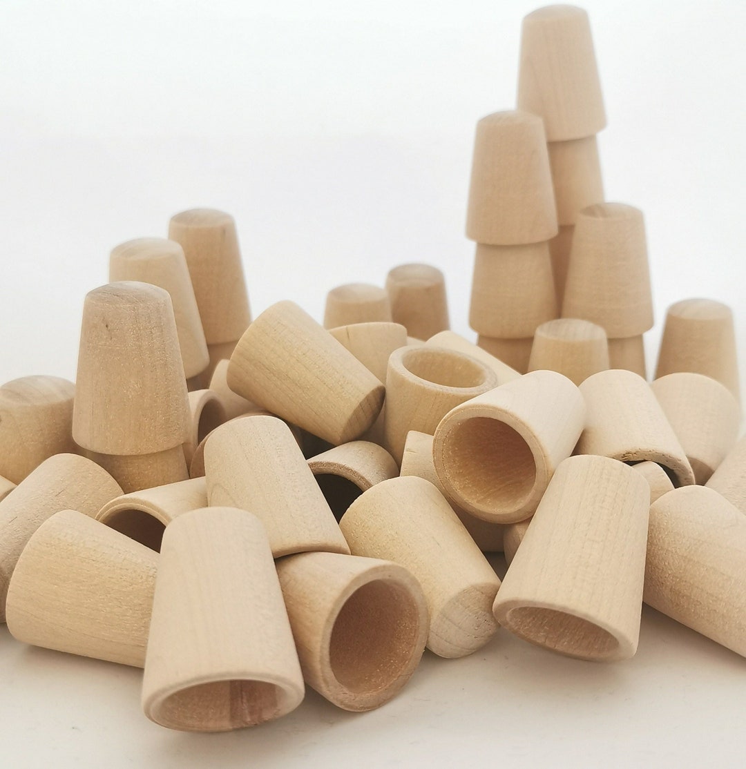 Wooden Thimbles, Thimbles Raw Unfinished Wood, 100pieces, Thimbles ...