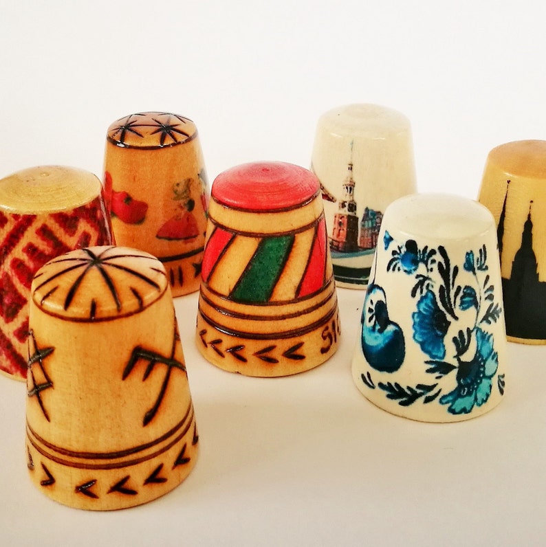 Wood Thimbles Unfinished 10pieces | Etsy