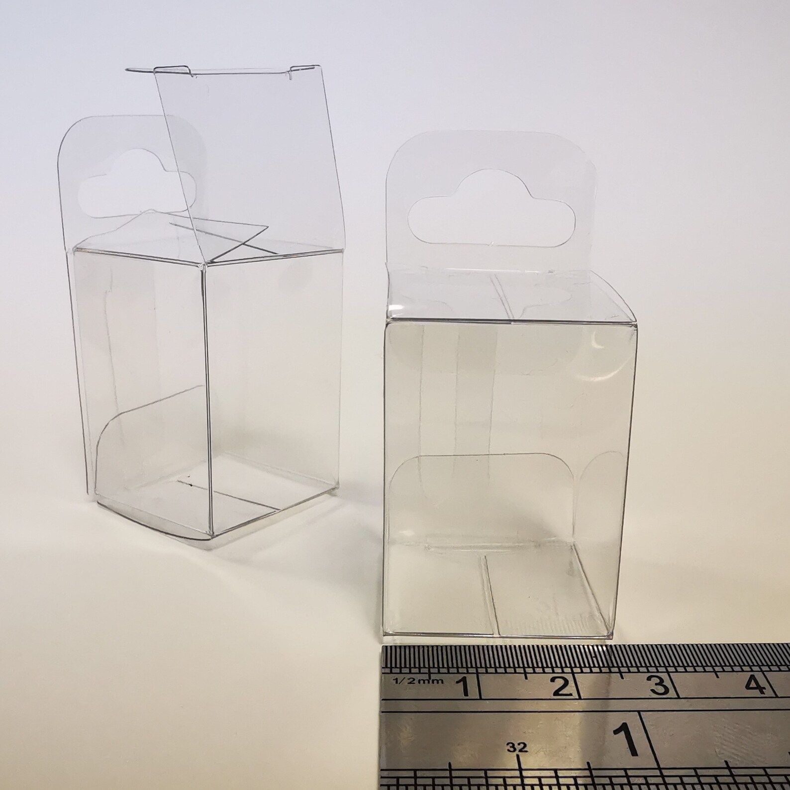 Small Box 2.5x2.5x3.5cm 10pcs, With Hanger, Crystal Clear PVC Box - Etsy