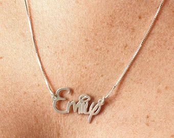 Emily Name Necklace - Etsy