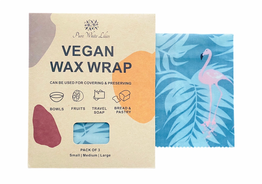 Beeswax Food Wrappers Reusable Food Wrap Zero-waste Food Storage Pink ...