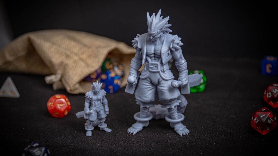 Rei, Breath of Fire III, 3D Printed, Dungeons and Dragons Miniature ...