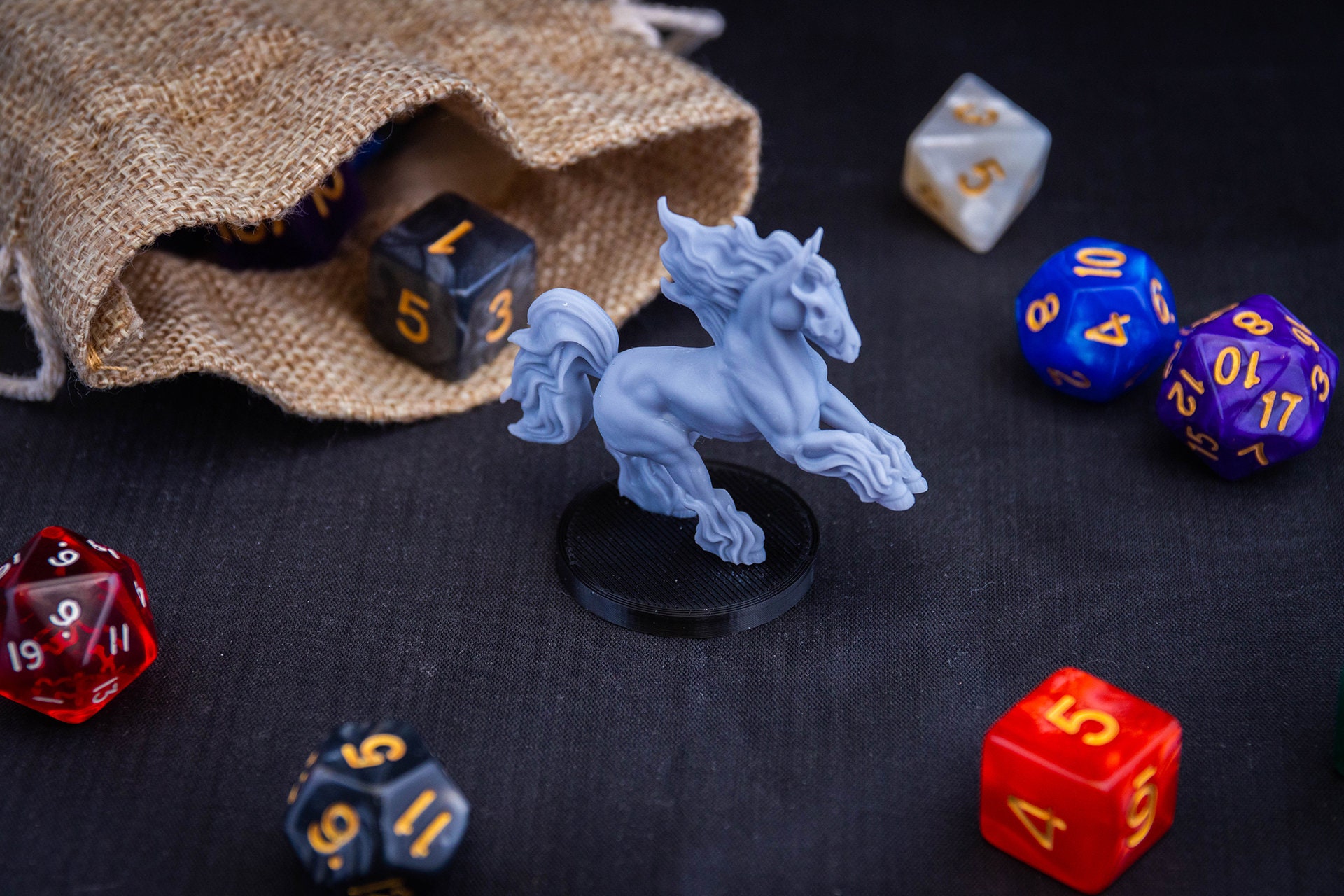 Nightmare Steed 3D Printed Dungeons and Dragons Miniature - Etsy