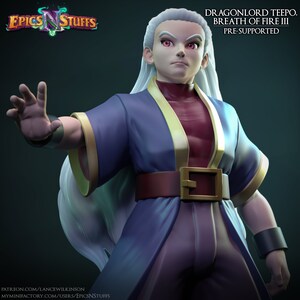 Dragonlord Teepo, Breath of Fire III, 3D Printed, Dungeons and Dragons ...