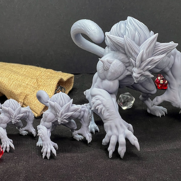 Weretiger Miniature - Etsy