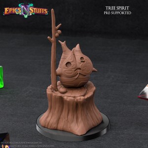 Tree Spirit 3A, 3D Printed, Dungeons and Dragons Miniature, Statue ...