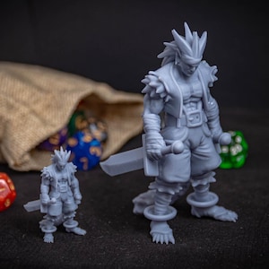 Rei, Breath of Fire III, 3D Printed, Dungeons and Dragons Miniature ...