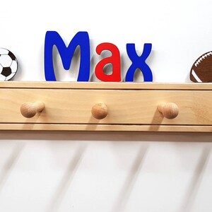 Colorful Kids Coat Rack Personalized With Ornaments - Fast Delivery - Etsy