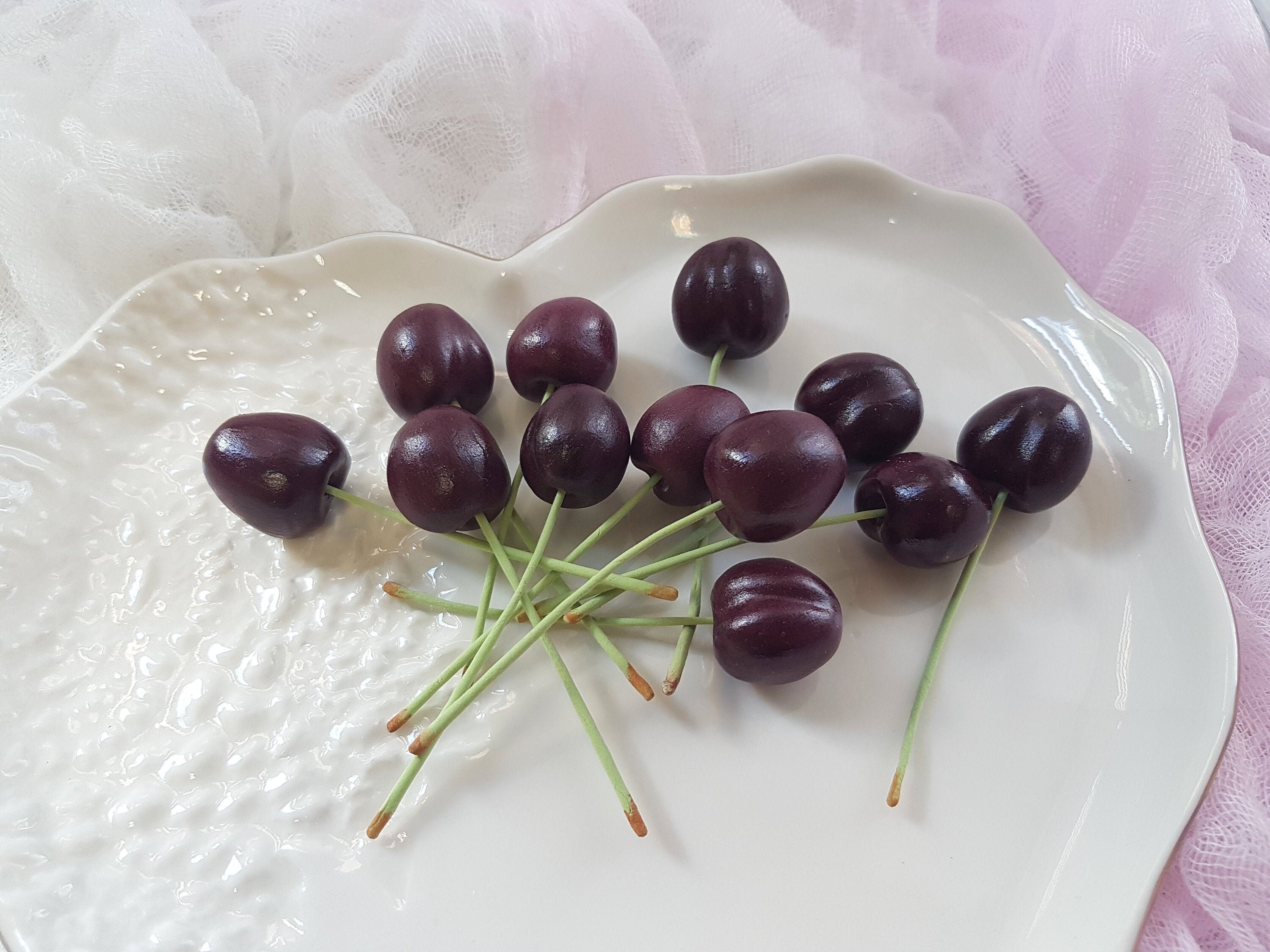 Fake Cherries Pin up Girl Fake Food Faux Cherry Faux - Etsy