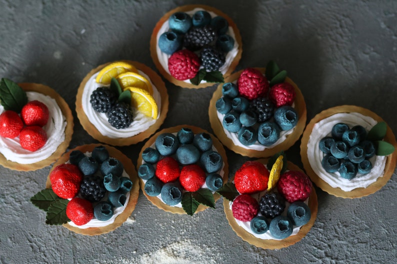 Fake tartlet Polymer clay food Pin Up Girl Polymer clay | Etsy