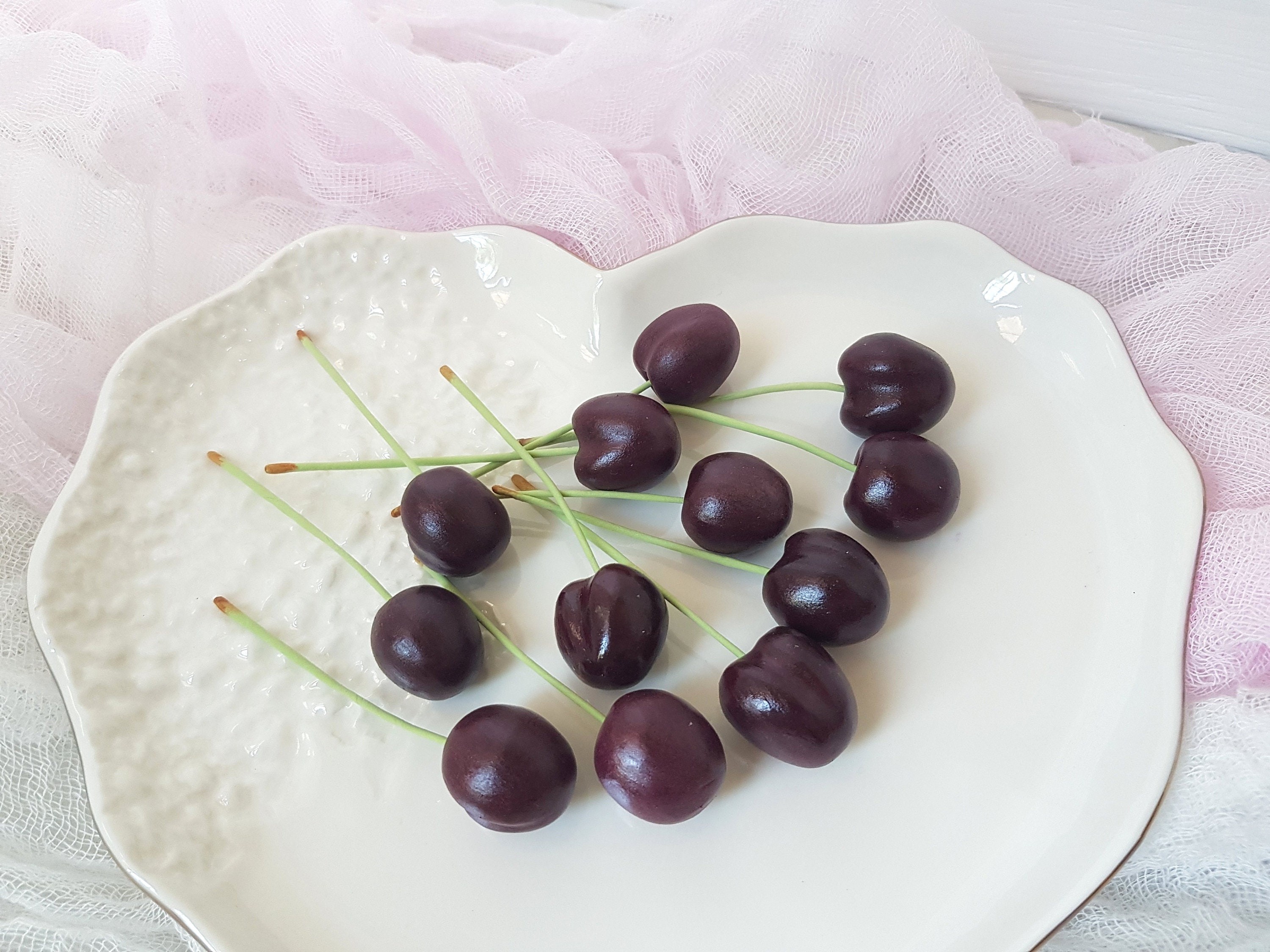 Fake Cherries Pin up Girl Fake Food Faux Cherry Faux - Etsy
