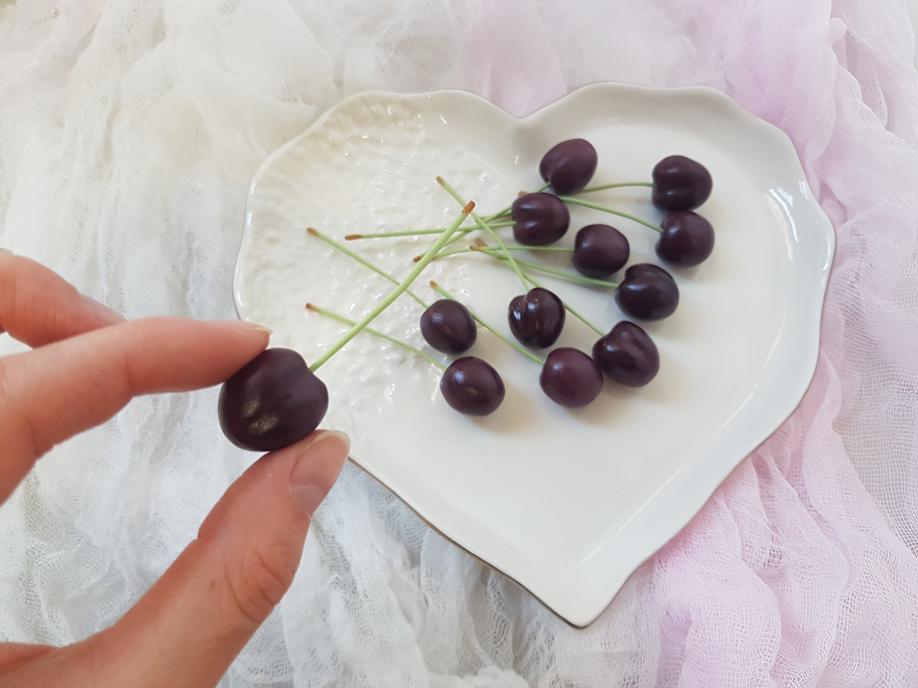 Fake Cherries Pin up Girl Fake Food Faux Cherry Faux - Etsy