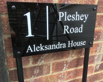 Address Sign Post - Etsy