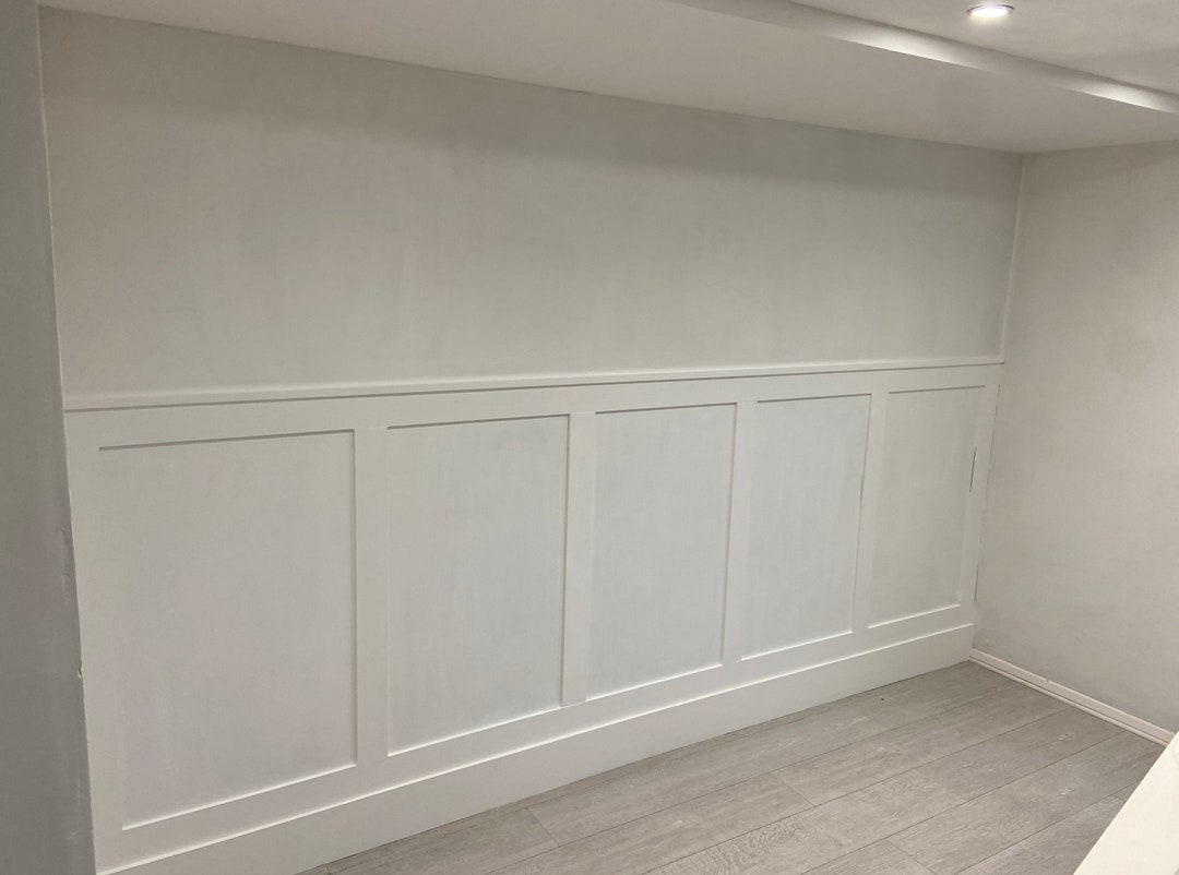 LOW Cost Mdf Paintable Wall Panelling Kit - DIY Installation - Optional ...