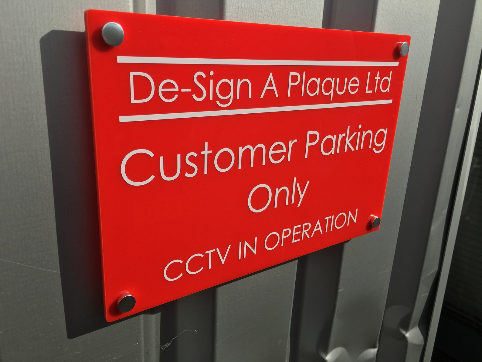 Modern No Parking Stand off Sign Plaque Car Park Signage No Parking ...