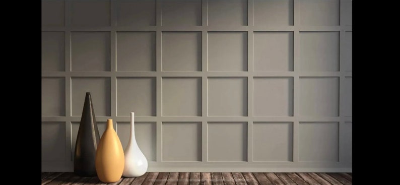 MDF Wall Panelling Strips, Multiple Sizes, Shaker Style, Paintable ...