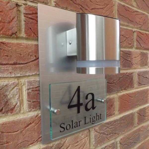 Solar House Number Sign - Etsy
